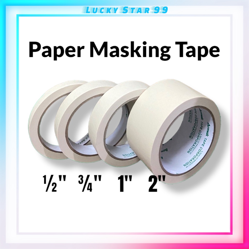 Masking Tape 1/2", 3/4", 1", 2" | Shopee Philippines