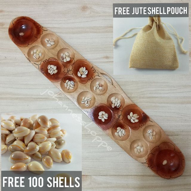 COD Sungka with FREE SHELLS 27 inches Large FREE Jute Shell Pouch ...