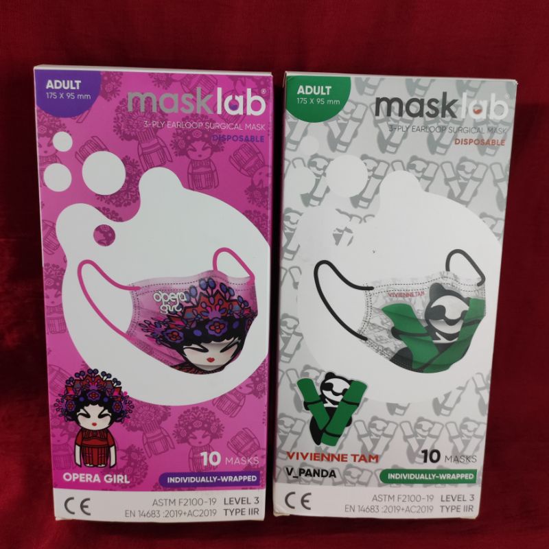 MASKLAB 3-PLY EARLOOP SURGICAL MASK (10 pcs) | Shopee Philippines