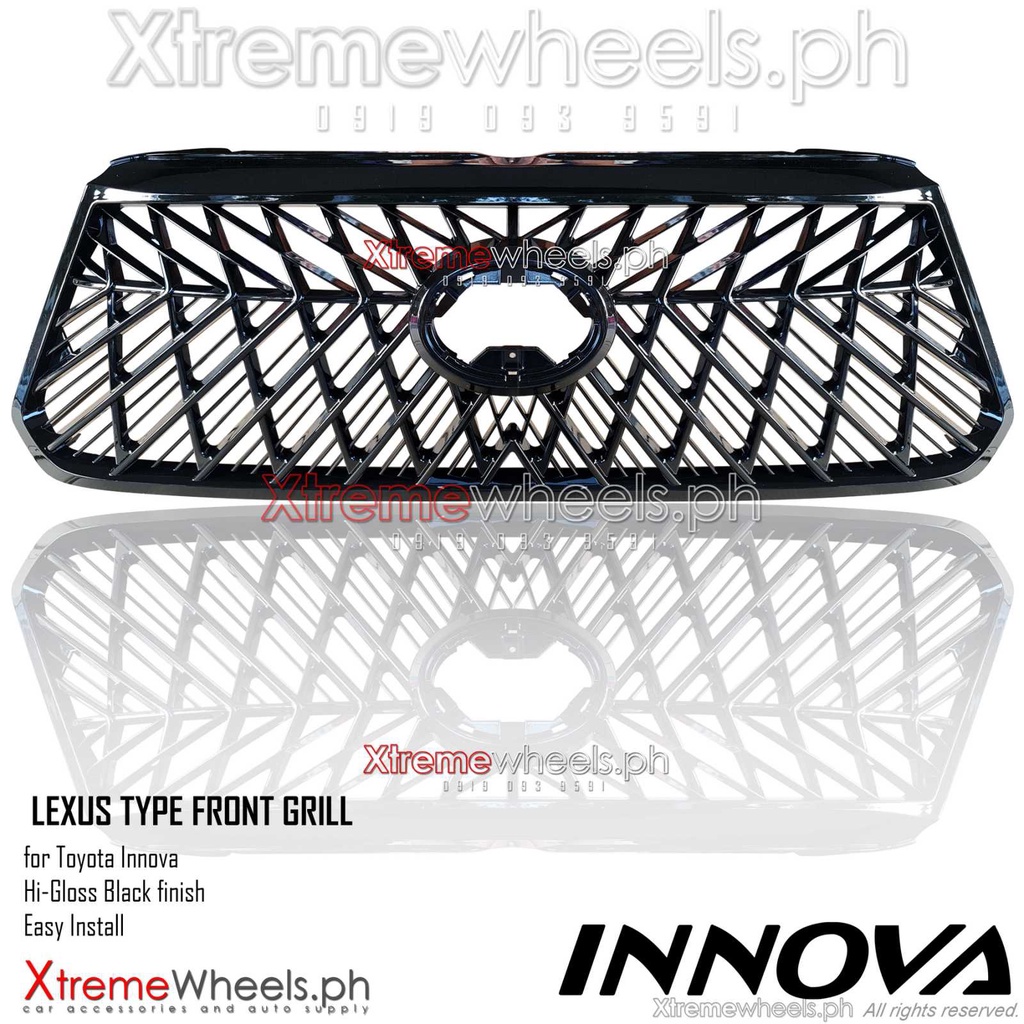 Toyota Innova J E G V 2021-2023 Lexus Type Hi Glossy Black Front Grill ...