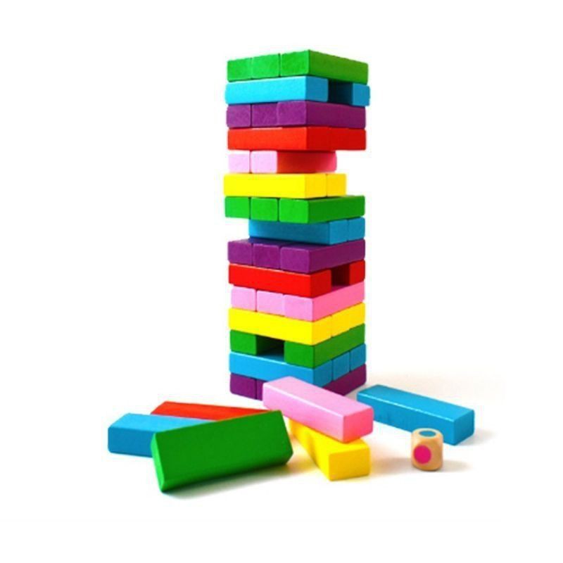 Colored Jenga Blocks