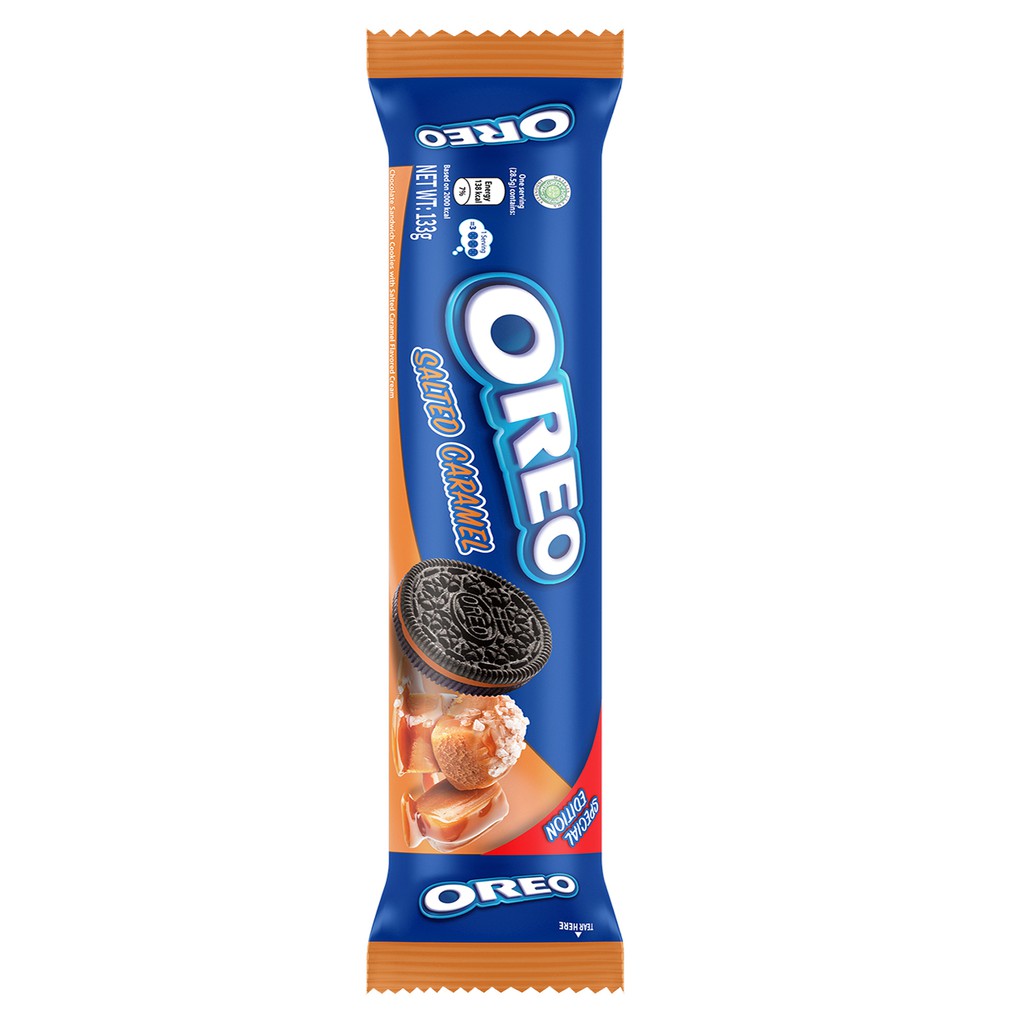 Oreo Salted Caramel Sandwich Cookies 133g | Shopee Philippines
