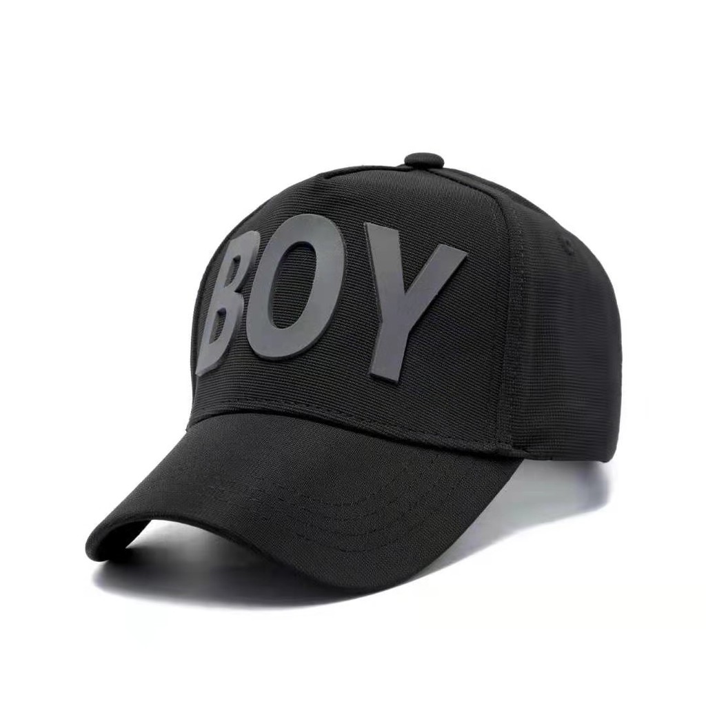 Fashionable BOY Cap Unisex Design Leather Logo | Shopee Philippines