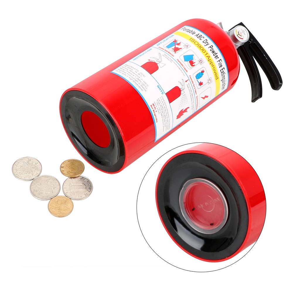 Money Saving Box Fire Extinguisher Money Boxes Creative Coin Piggy ...