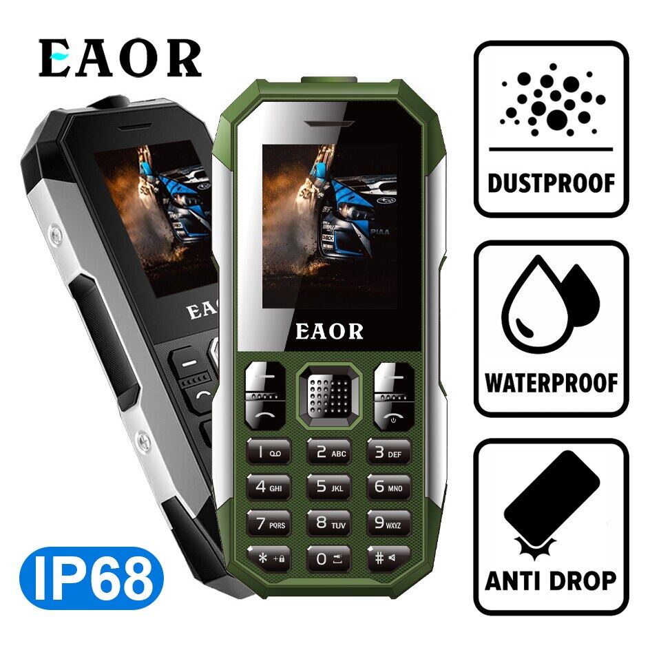 EAOR Feature Phone IP68 Rugged Phone Waterproof Dustproof Keypad Phone ...