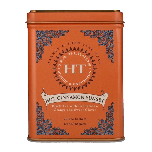 Harney & Sons, HT Tea Blend, Hot Cinnamon Sunset, 20 Tea Sachets, 1.4 ...