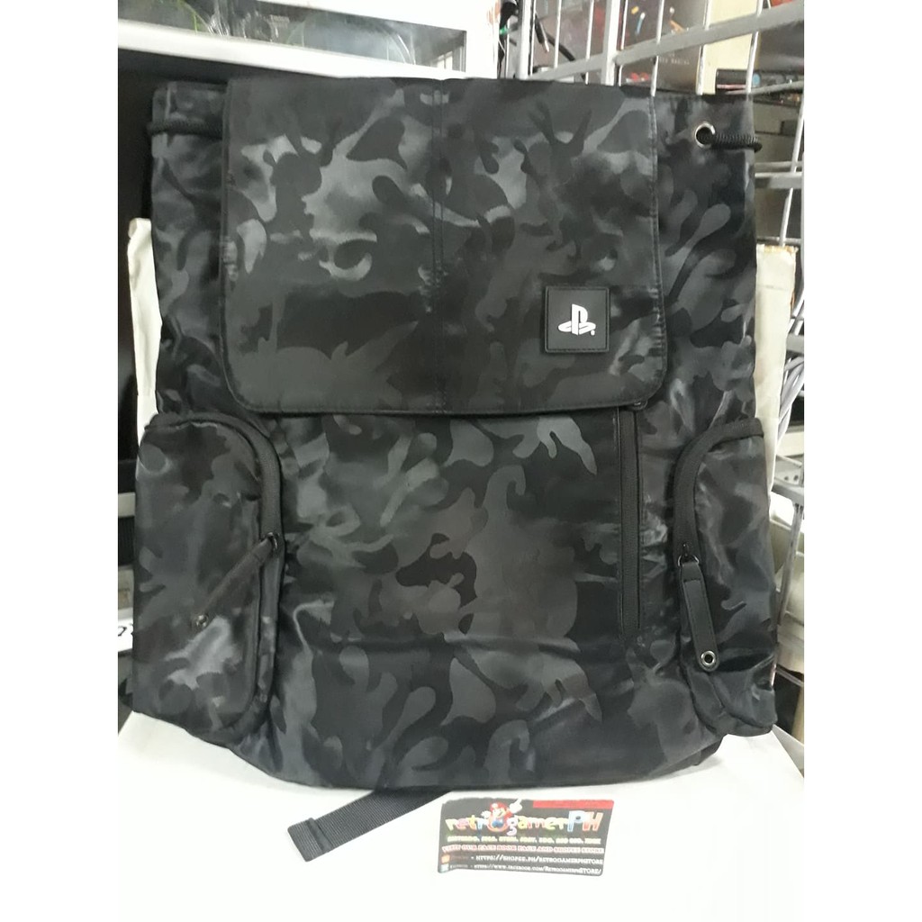 PlayStation PS4 Slim Backpack Bag - Black Camo (Original) BNEW | Shopee ...