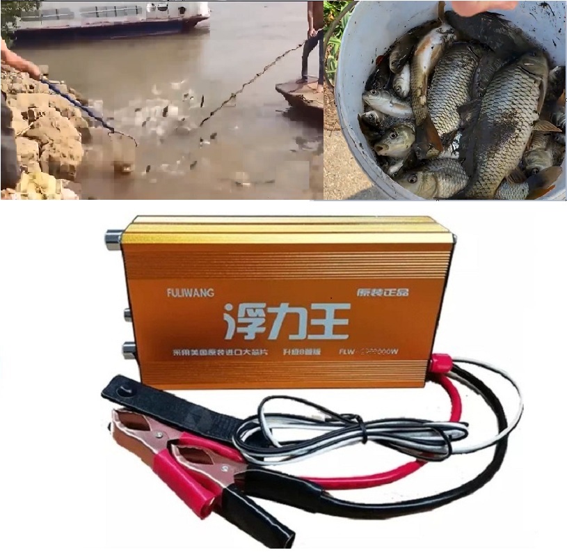 DC 12V Ultrasonic Electric Fishing Machine Electronic Fisher Fish ...