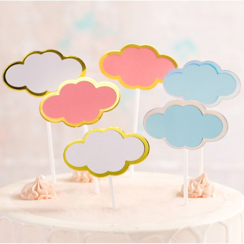 3pcs Clouds Cake Topper Decorations | Shopee Philippines