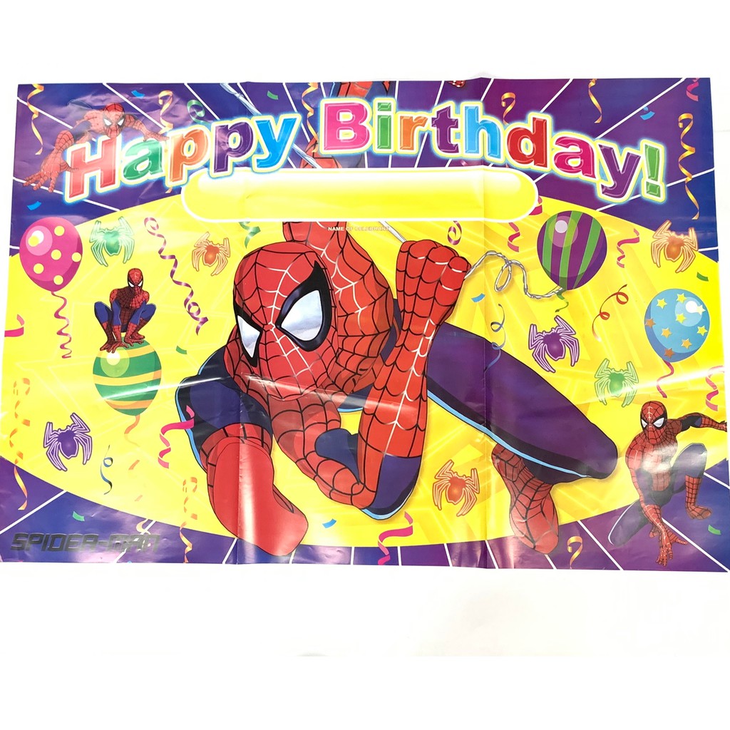 spiderman poster banner size 89*58 cm for birthday party decoration ...