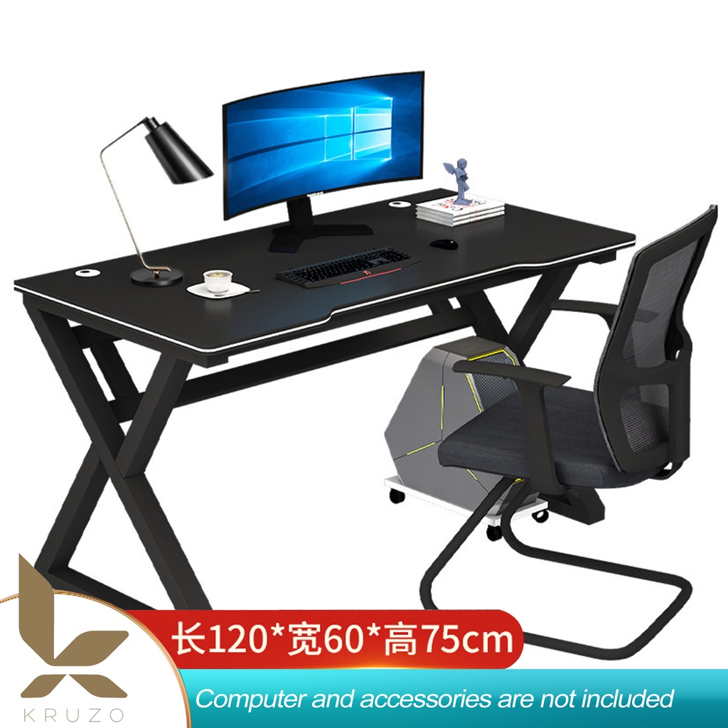 KRUZO X-GAMER Minimalist Gaming Table 120CM*60CM*75CM | Shopee Philippines
