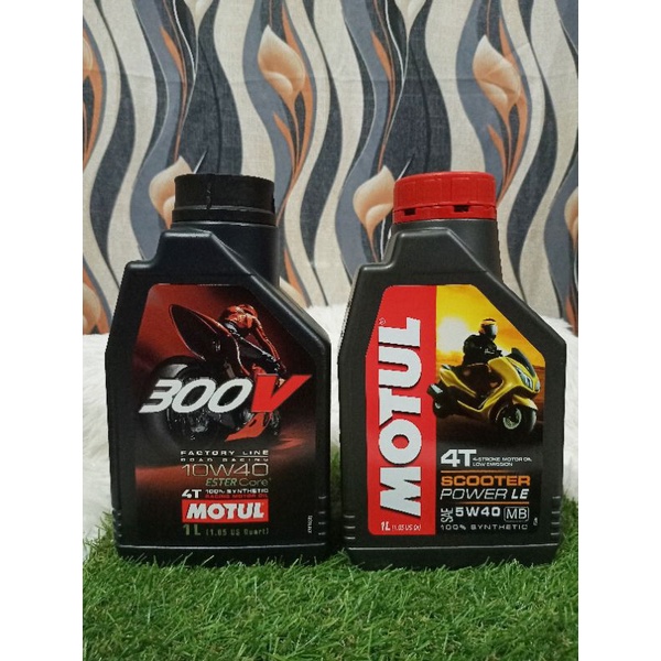 MOTUL 4T Scooter LE and Motul 300v motor engine oil (big scooter ...