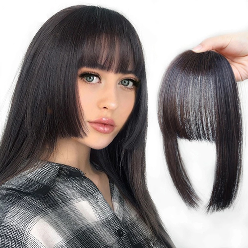 False Bangs Synthetic Hair Bangs Hair Extension Fake Fringe Natural ...