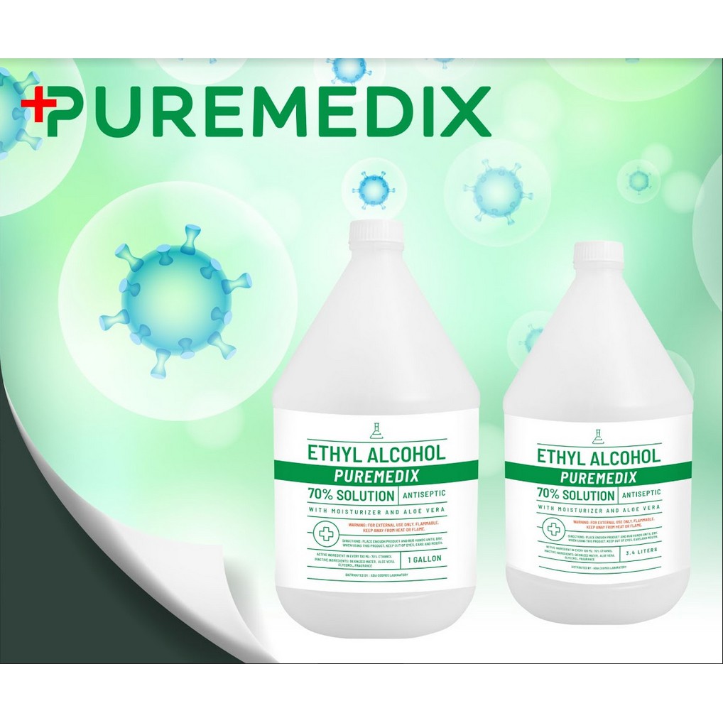 70% ETHYL ALCOHOL 1 GALLON ANTISEPTIC DISINFECTANT | Shopee Philippines