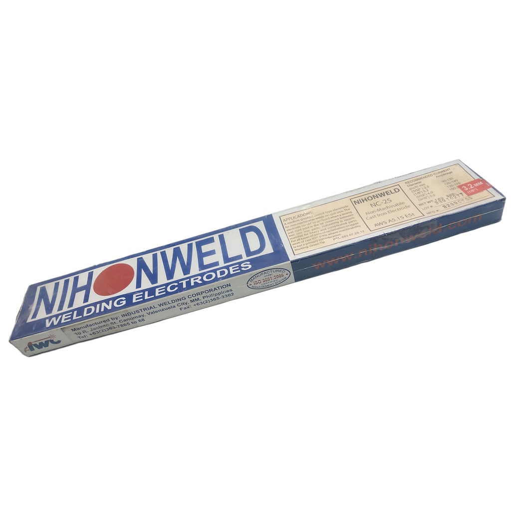 NIHONWELD CAST IRON WELDING ROD NC 25 1/8" ( TINGI 1 KILO ) NC25 NC-25 ...