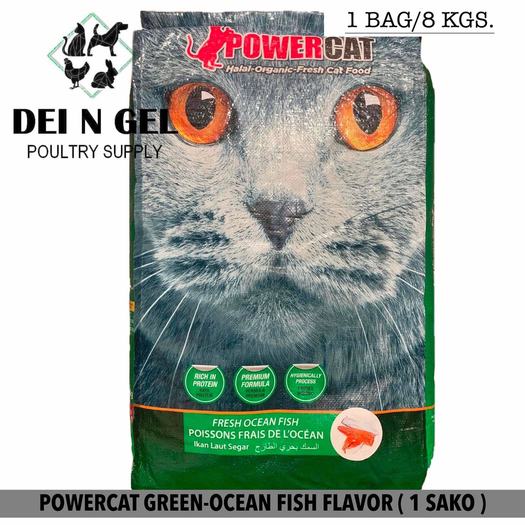 POWERCAT ORGANIC CAT FOOD - ADULT CAT - FRESH OCEAN FISH FLAVOR (1 SAKO ...