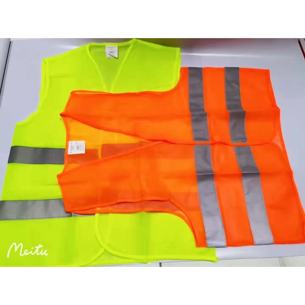 safety traffic vest(protective vest)green at orange | Shopee Philippines