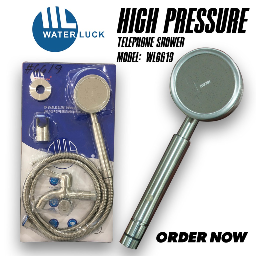 Telephone shower High Pressure Type, Bathroom Shower set | Shopee ...