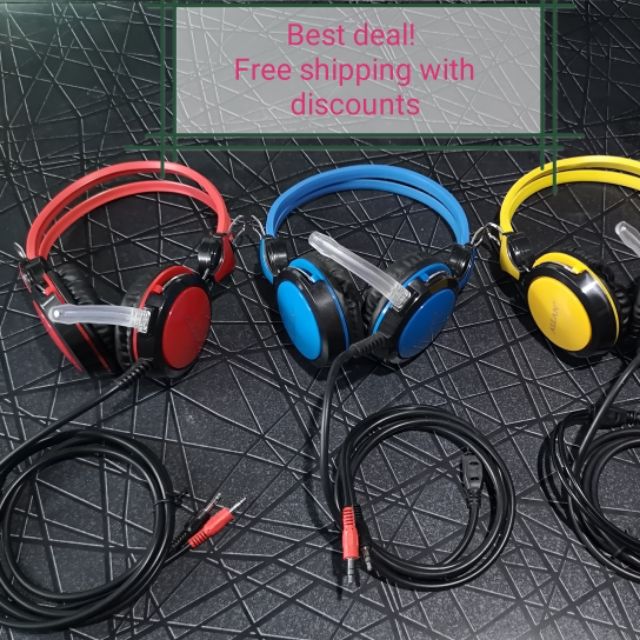 Allan Heavy duty Headset computer gaming and online class | Shopee ...