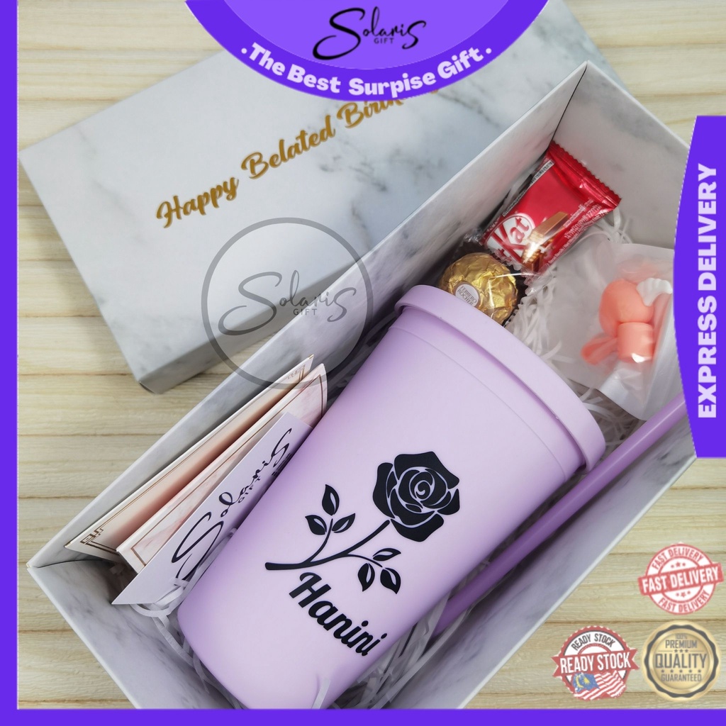 SOLARIS CUSTOM Macaron Tumbler Hadiah Birthday Lelaki Anniversary ...