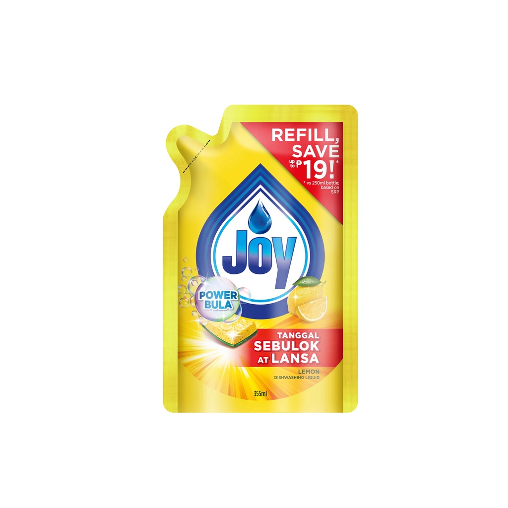 Joy Dishwashing Liquid Lemon Dishwashing Liquid Refill 355mL | Shopee ...