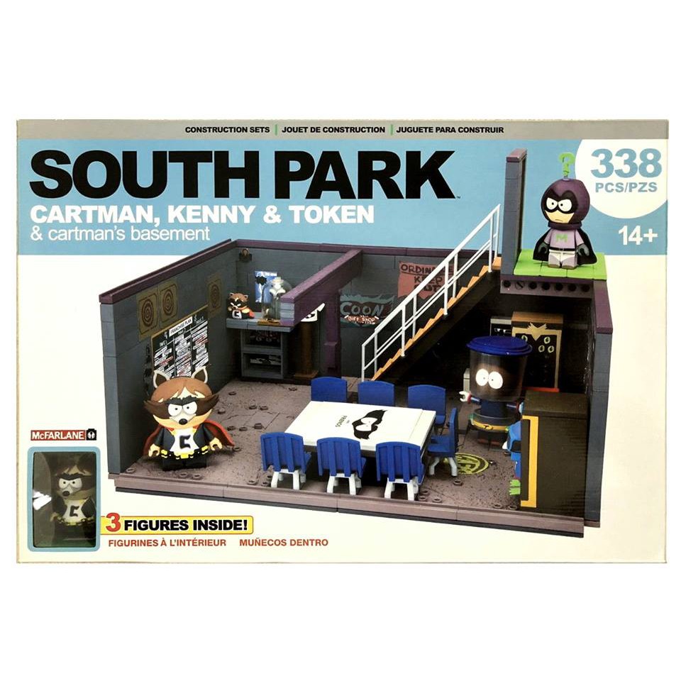 McFarlane Toys South Park Cartman Kenny and Token & Cartman's Basement ...
