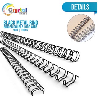 Black Metal Ring Binder - Double Loop Metal Ring Binder Wire Binding ...