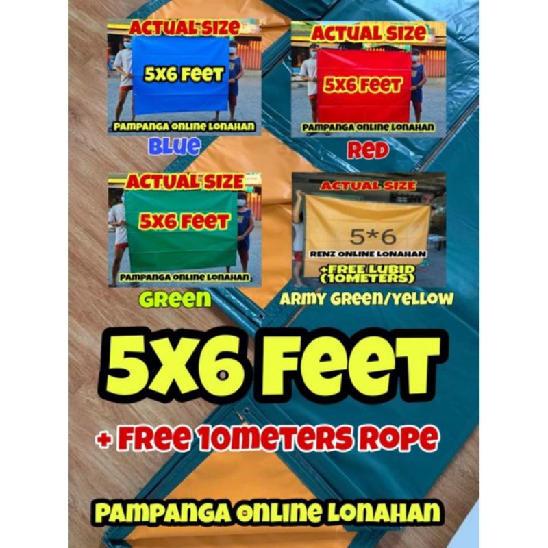5x6 feet MAYAMA S400 Matibay Best Quality Lona Trapal Tolda Tarpaulin ...