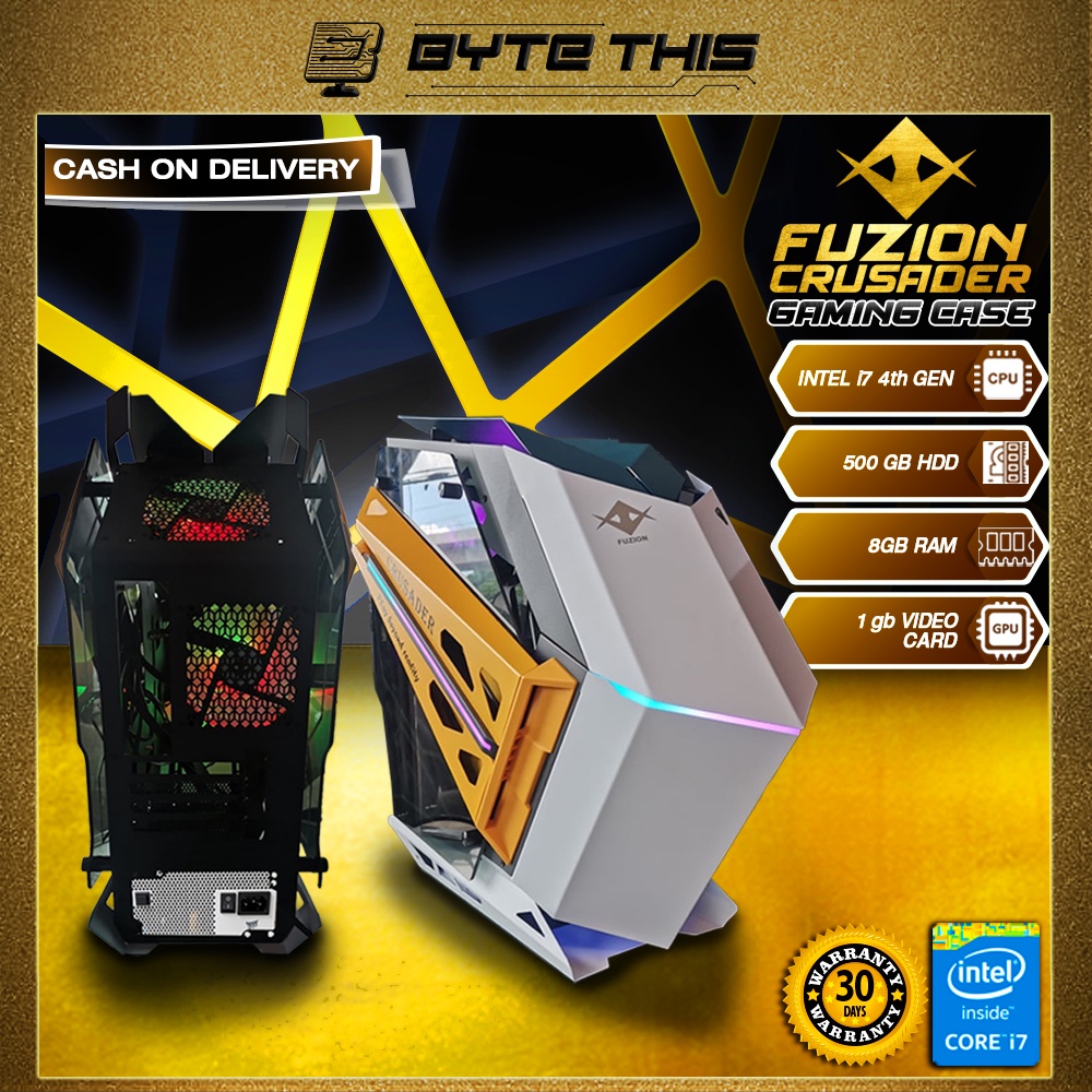 i7 4th gen SYSTEM UNIT FUZION CRUSADER GAMING CASE SYSTEM UNIT DESKTOP ...