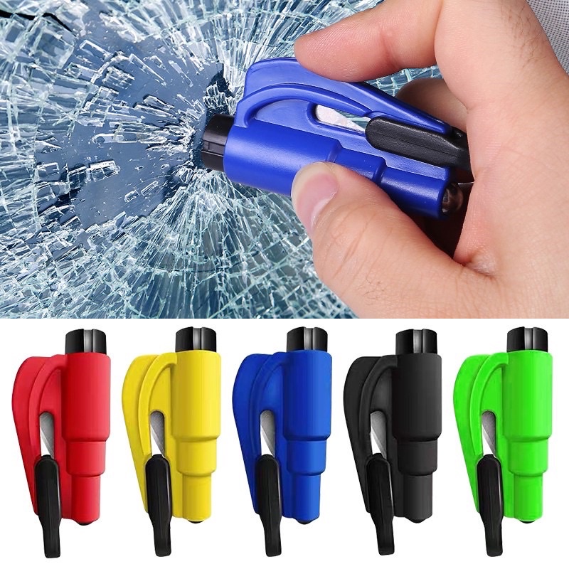 3 in 1 Safety Glass Hammer, Car Safety, Window breaker, Emergency tool ...