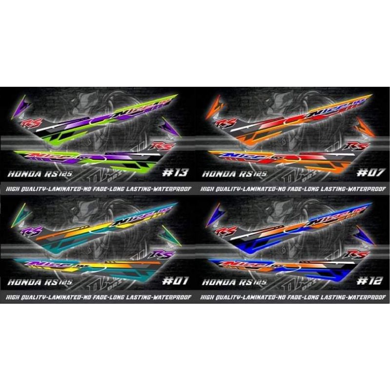 HONDA RS 125 CARB STOCK DECAL DESIGN | Shopee Philippines
