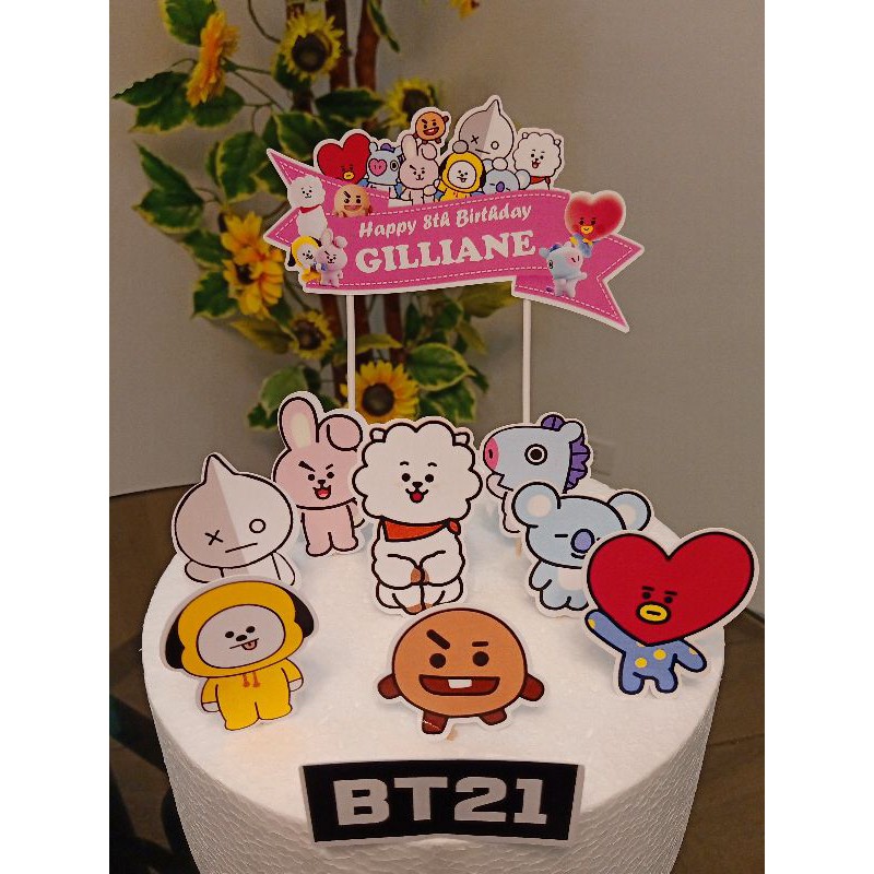 BTS BT21 Cake Topper Set | Shopee Philippines