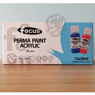 Focus Acrylic Paint [30ml] | Shopee Philippines