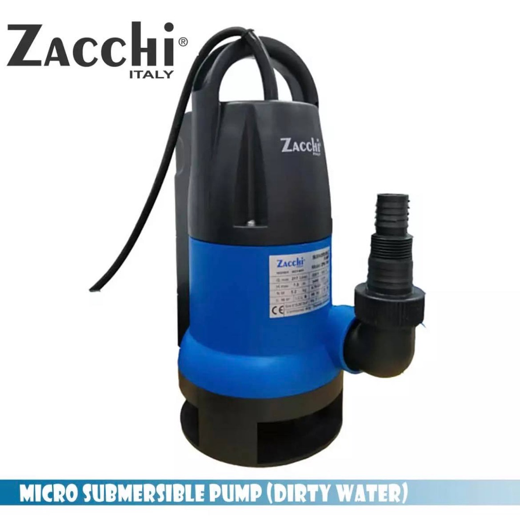 ZACCHI 1hp Micro Submersible Pump for Dirty Water [ ZPE-750F] | Shopee ...