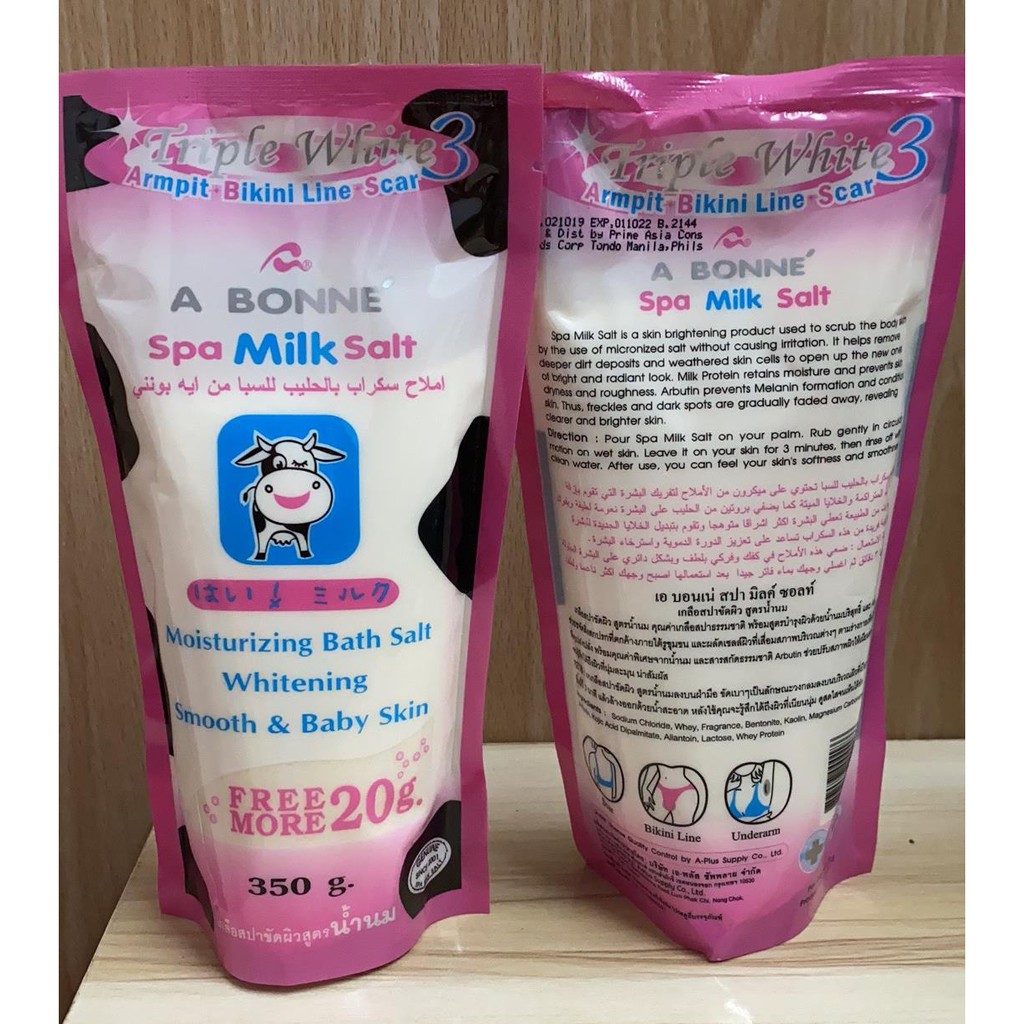 Abonne Spa Milk Salt Refill 350g | Shopee Philippines