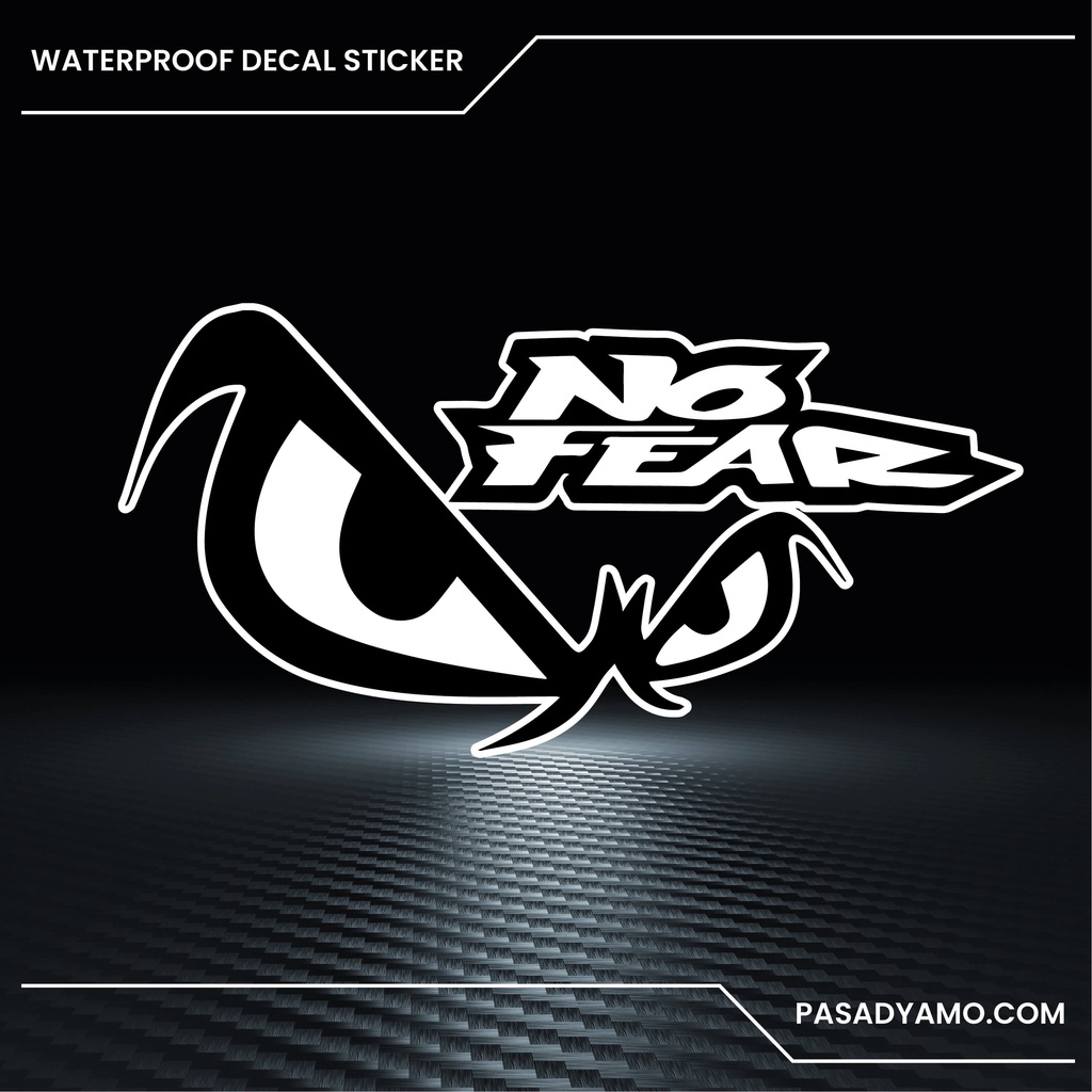 No Fear Decal Sticker for Cars Motorcycles Laptops Skateboards 2 x 4 ...