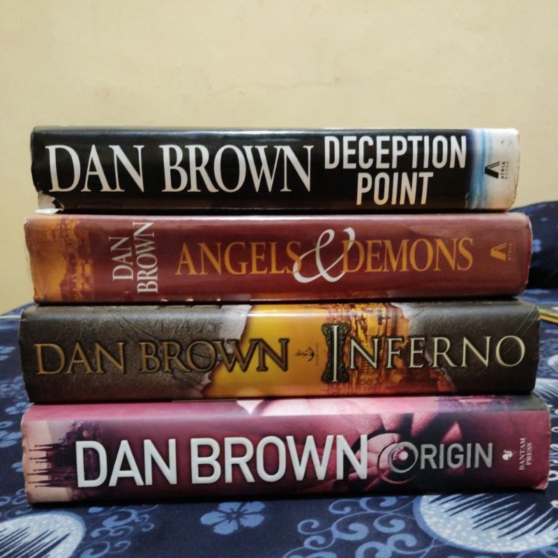 Dan brown Deception point Angels and demons Inferno Origin ( HARDBOUND ) | Shopee Philippines
