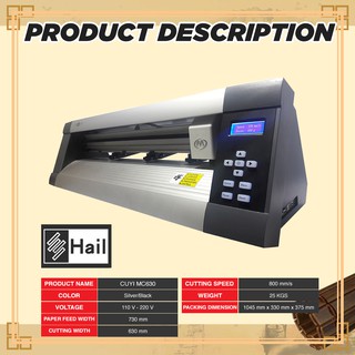 CUYI Cutter Plotter 24 Inch MC630 W/Auto Contour Cutting | Shopee ...