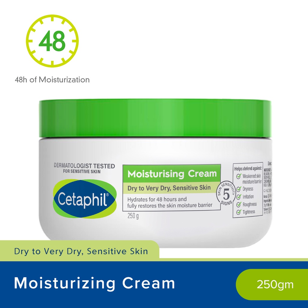 Cetaphil Moisturizing Cream 250g [For Sensitive Skin / Intense ...