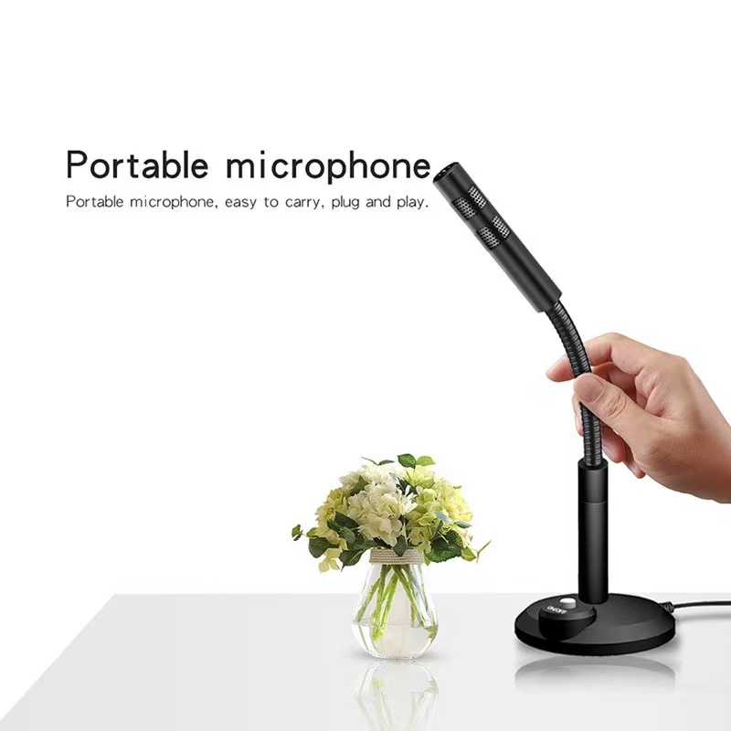 JK USB Desktop Microphone with Cover Plug Play PC Laptop Computer Mic ...