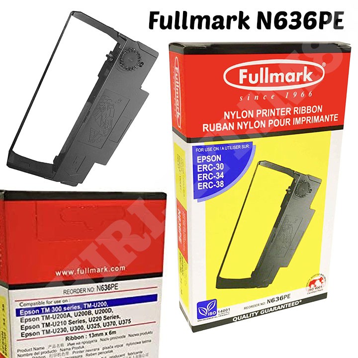 Fullmark / MGK Nylon Ribbon Cashier POS N636PE N636BK for Epson ERC-30 ...