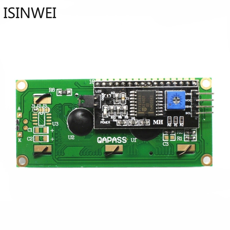 Blue Screen IIC I2C LCD 1602 (16x2) Liquid Crystal Display Module For ... Blue Screen IIC I2C LCD 1602 (16x2) Liquid Crystal Display Module For ...