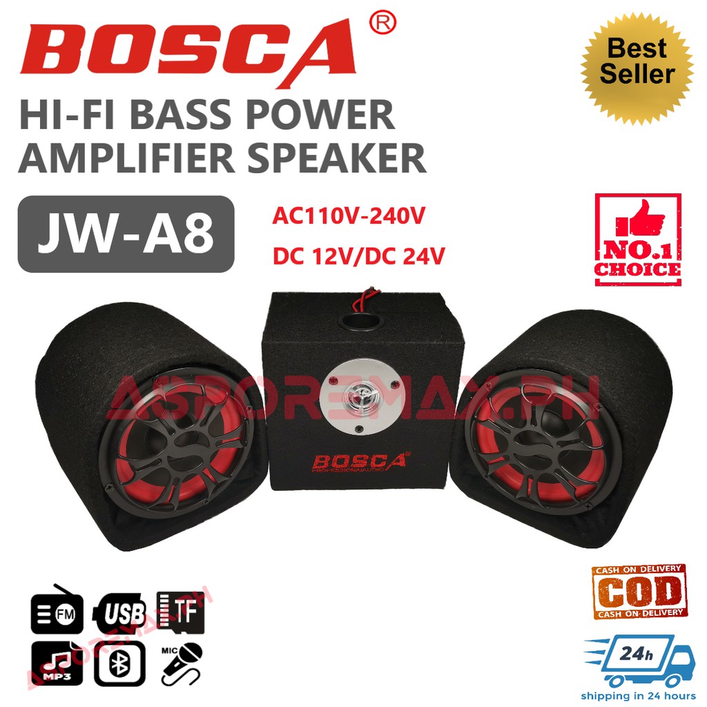 Bosca JW-A8 2.1 Bluetooth HI-FI Bass Power Amplifier speaker with ...