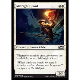 MTG : Midnight Guard - M15 - White Human Soldier | Shopee Philippines