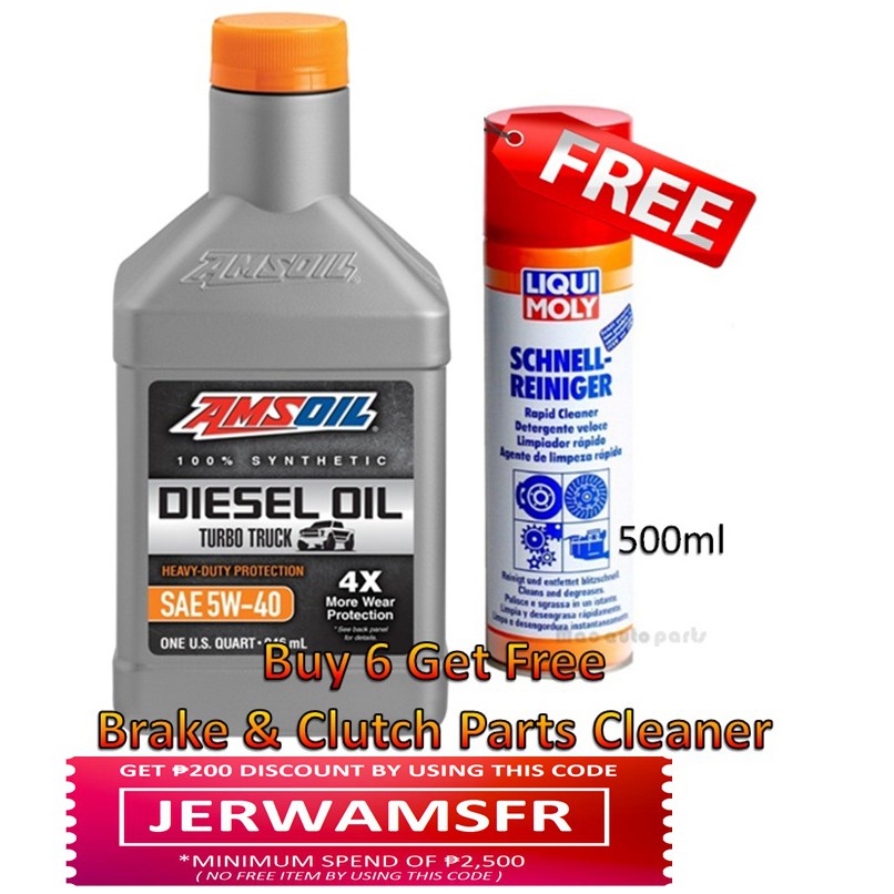 AMSoil Heavy-Duty TURBO TRUCK 5W-40 Diesel Engine Oil 1 Quart | Shopee ...