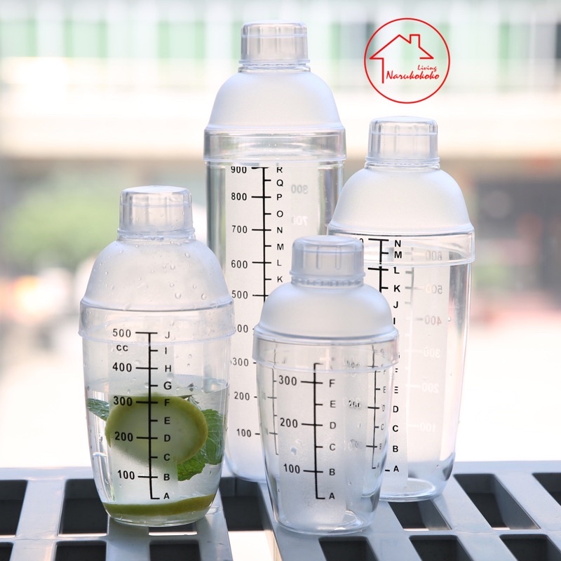 COD High Quality Acrylic Milk Tea Shaker Cocktail Juice Shaker Bottle ...