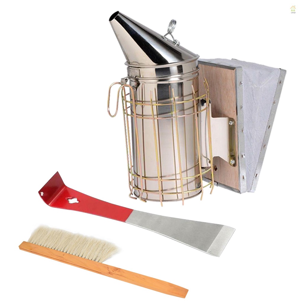 Wohoph Hive Scraper Tool Frame Lifter and Scraper Beehive Brush ...