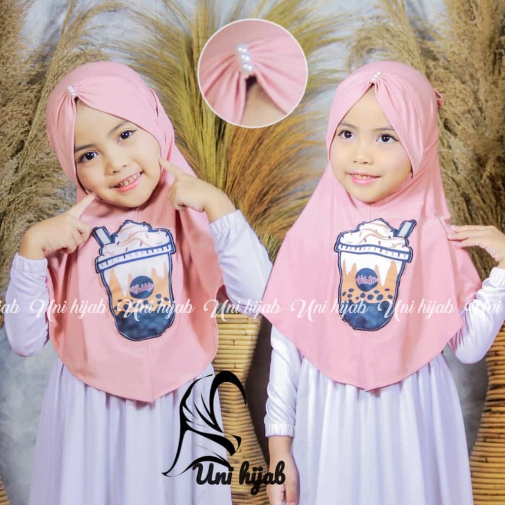 Hijab Kindergarten Children hijab 2 3 4 5 Years Old Present 2022 Cute ...