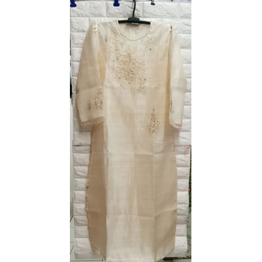 LONG GOWN PINYA ORGANZA (for BURIAL) | Shopee Philippines