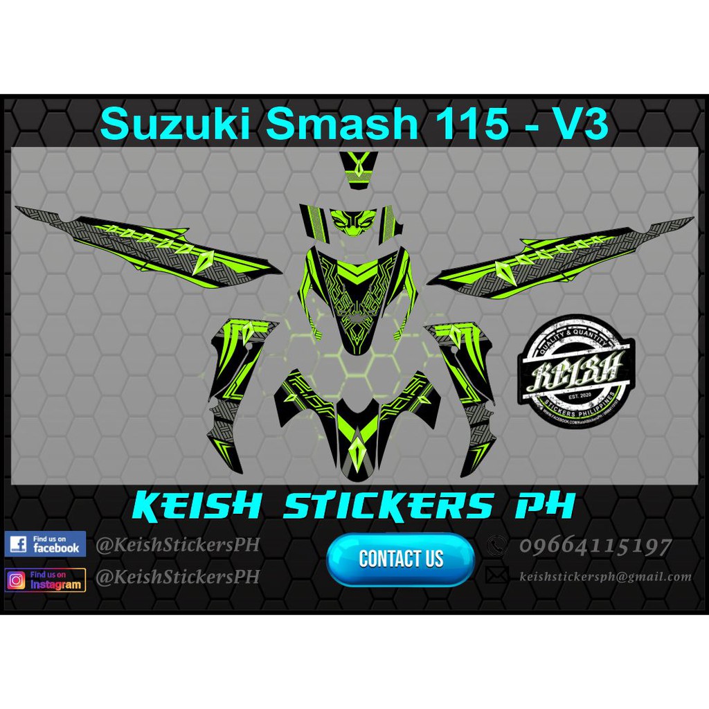 Decals for Smash 115 V3 | Shopee Philippines